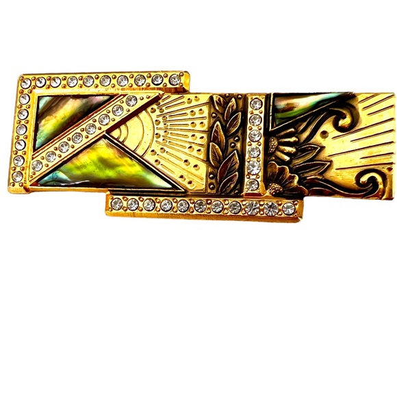 Duri | Jewelry | Vintage Duri Art Deco Style Brooch Earrings Set Gold ...